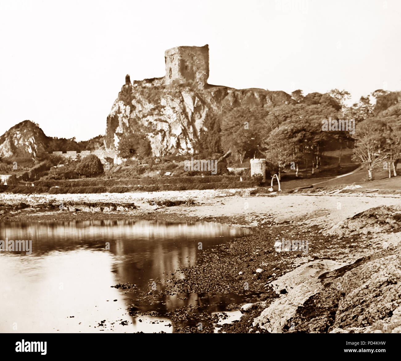 Dunollie Castle, Oban, Victorian period Stock Photo - Alamy