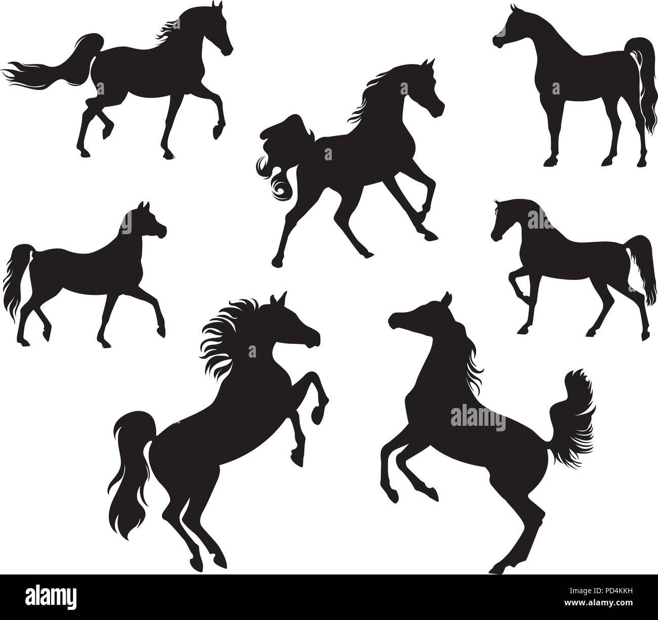 Arabian Horse Silhouette 70+ Arabian Horse Silhouette Vector Stock