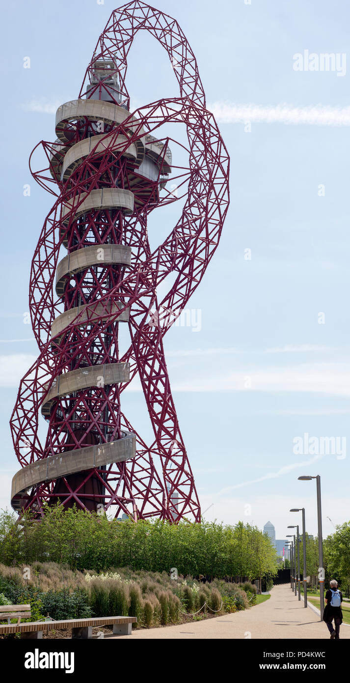 the arcelormittal globe sculpture in stratford east london Stock Photo ...