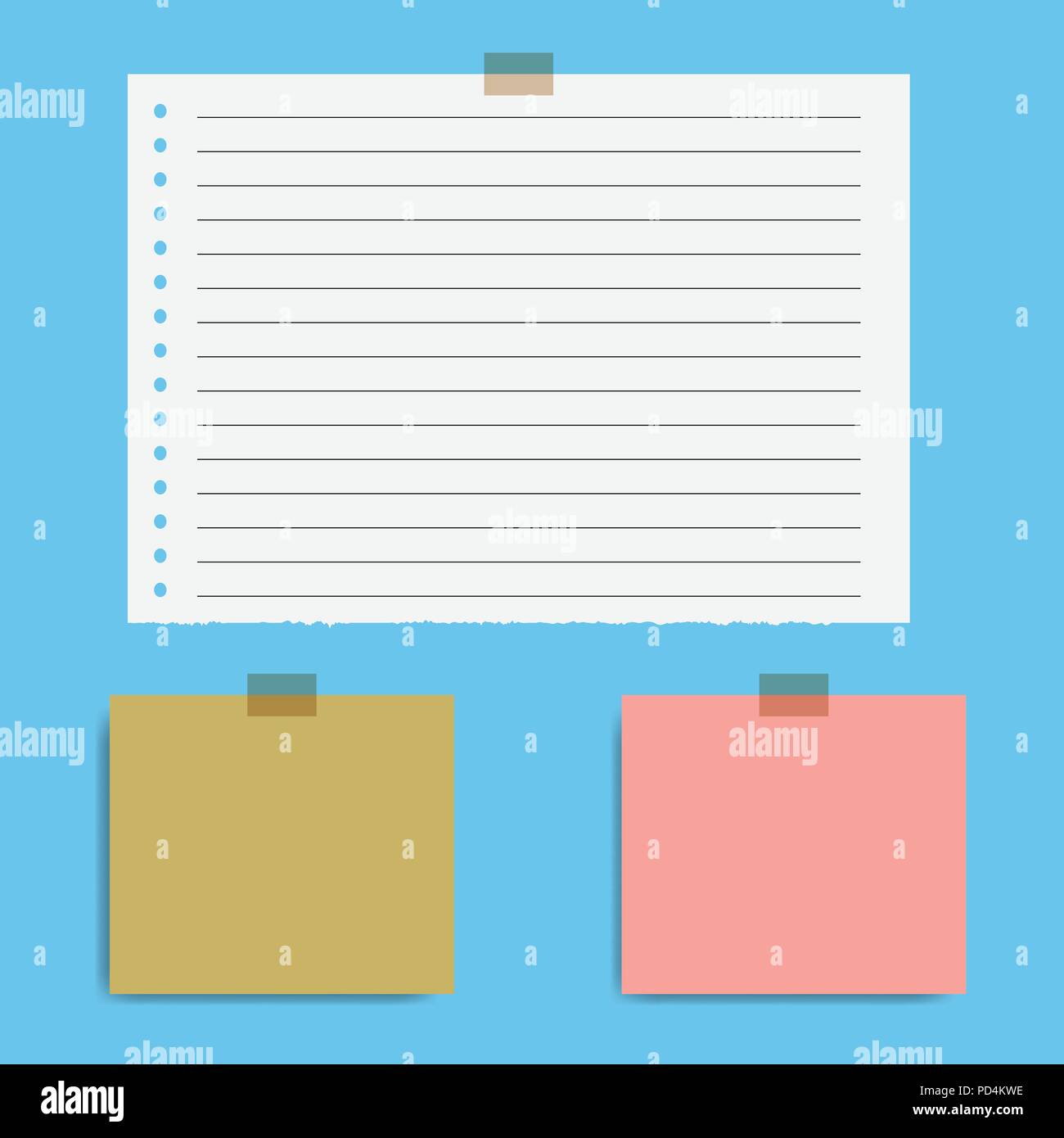 Ripped paper tape Stock Vector Images - Alamy