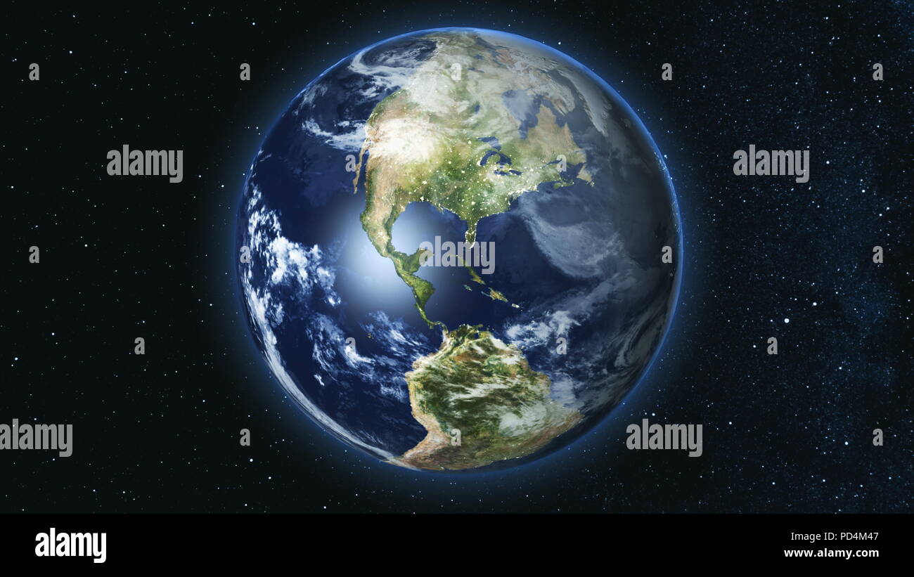 Rotating Earth At Night Nasa