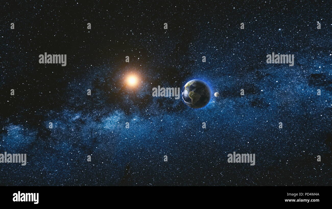 Paulo Little Girls And The Milky Way Galaxy