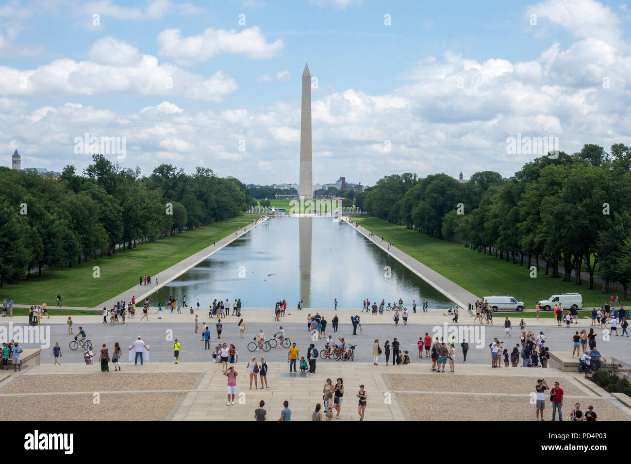 Washington Monument View From The Lincoln Memorial
