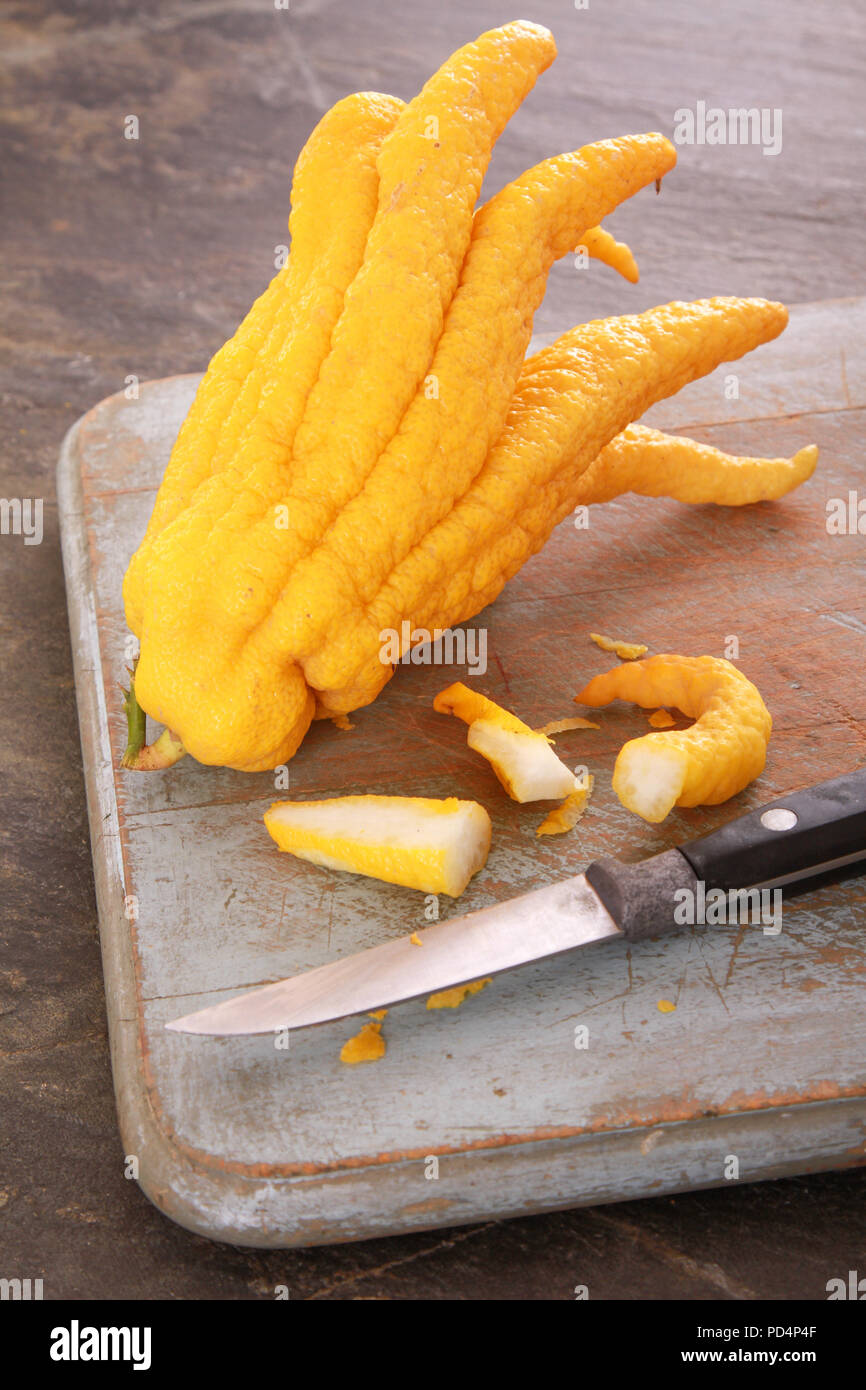 buddhas hand citrus fruit Stock Photo - Alamy
