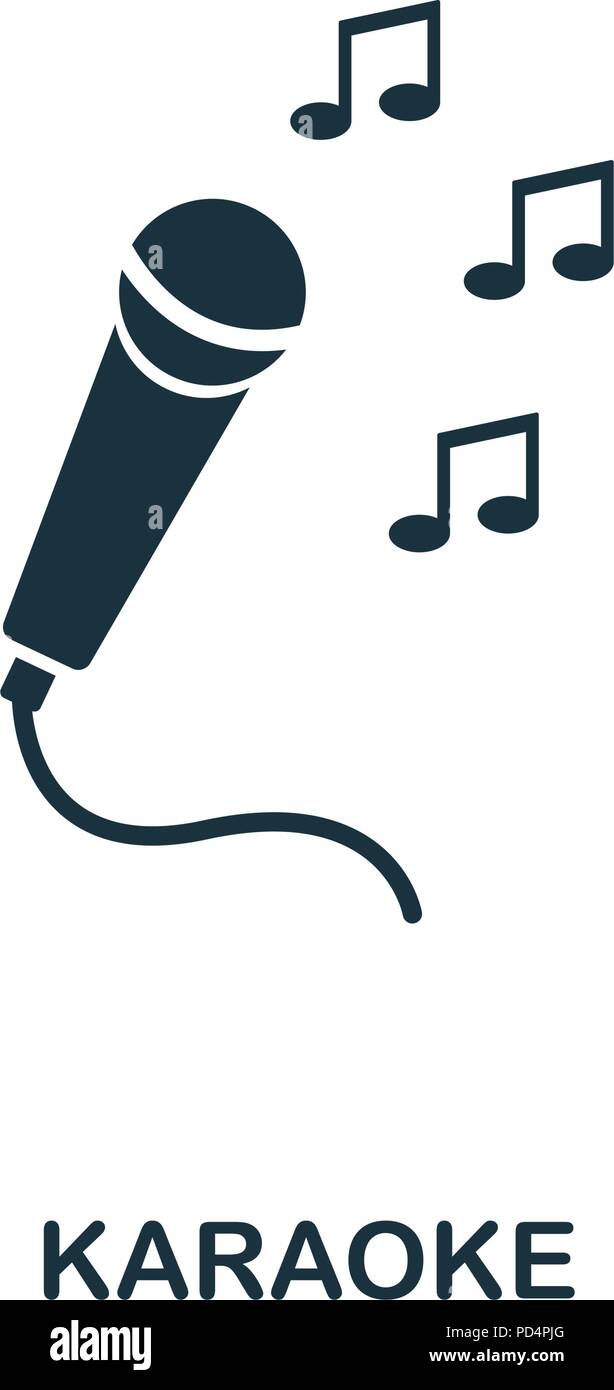 Karaoke creative icon. Simple element illustration. Karaoke concept ...