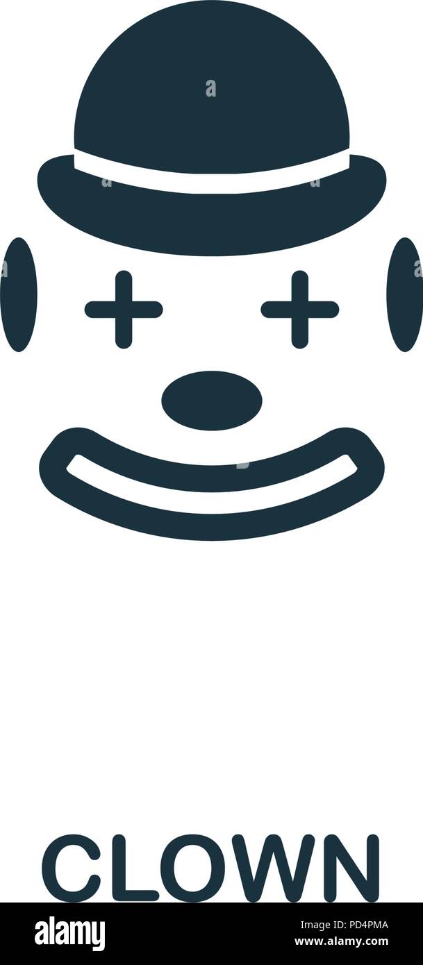 Clown creative icon. Simple element illustration. Clown concept symbol ...