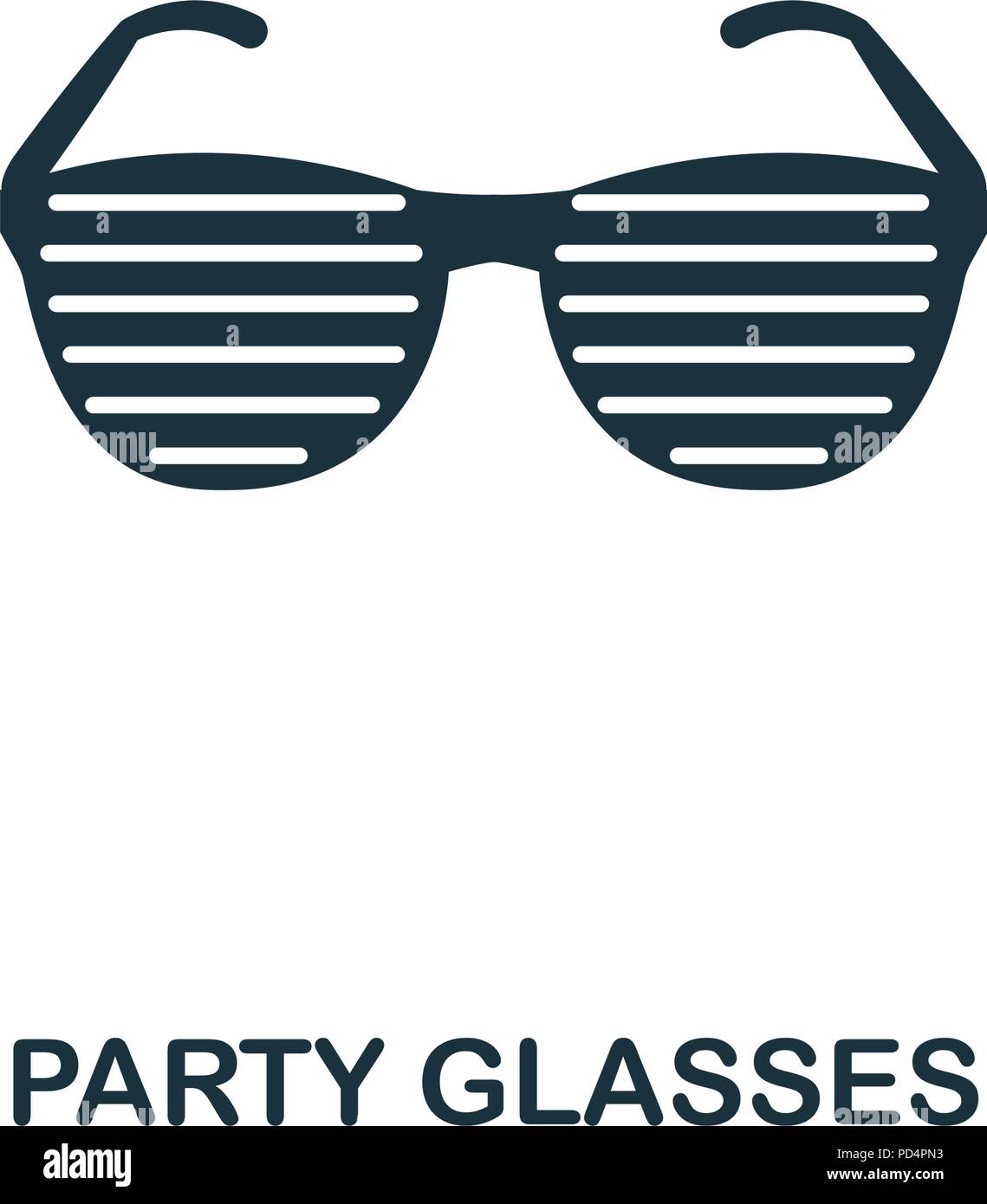 Party Glasses creative icon. Simple element illustration. Party Glasses ...