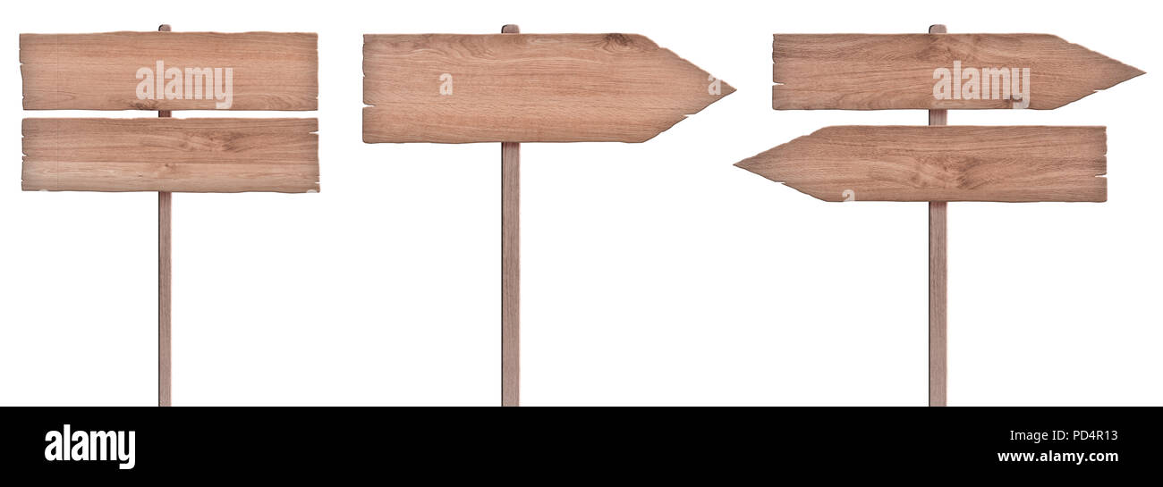 nature wood signs, arrows and signposts Stock Photo - Alamy