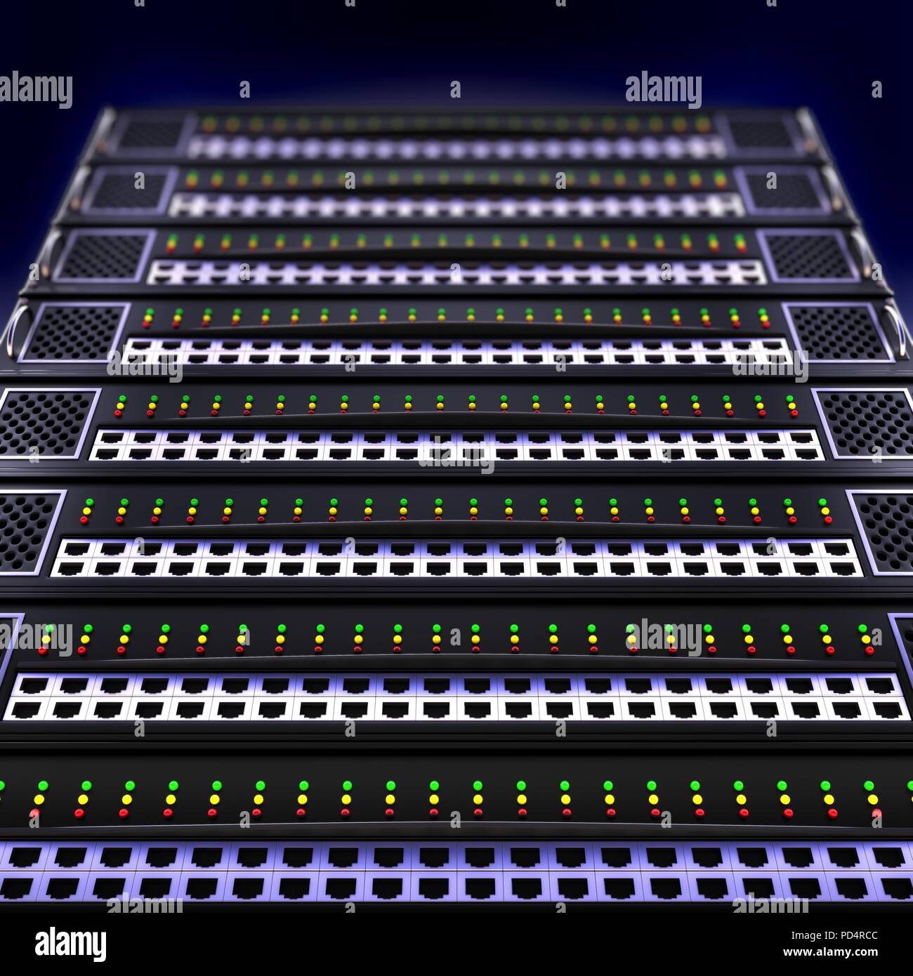 Selective focus rack server hi-res stock photography and images - Alamy