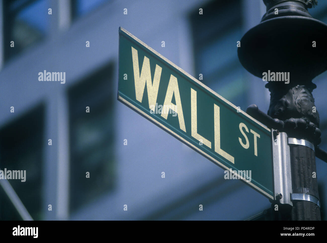 1988 HISTORICAL WALL STREET SIGN FINANCIAL DISTRICT MANHATTAN NEW YORK ...
