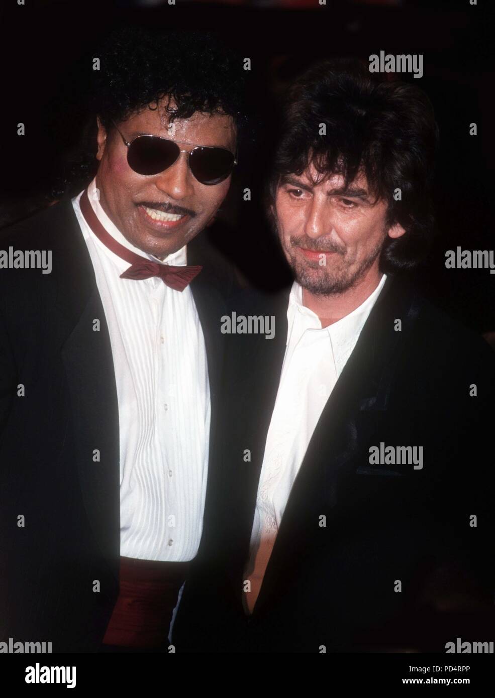 Little Richard and George Harrison 1982 Photo By John Barrett/PHOTOlink ...
