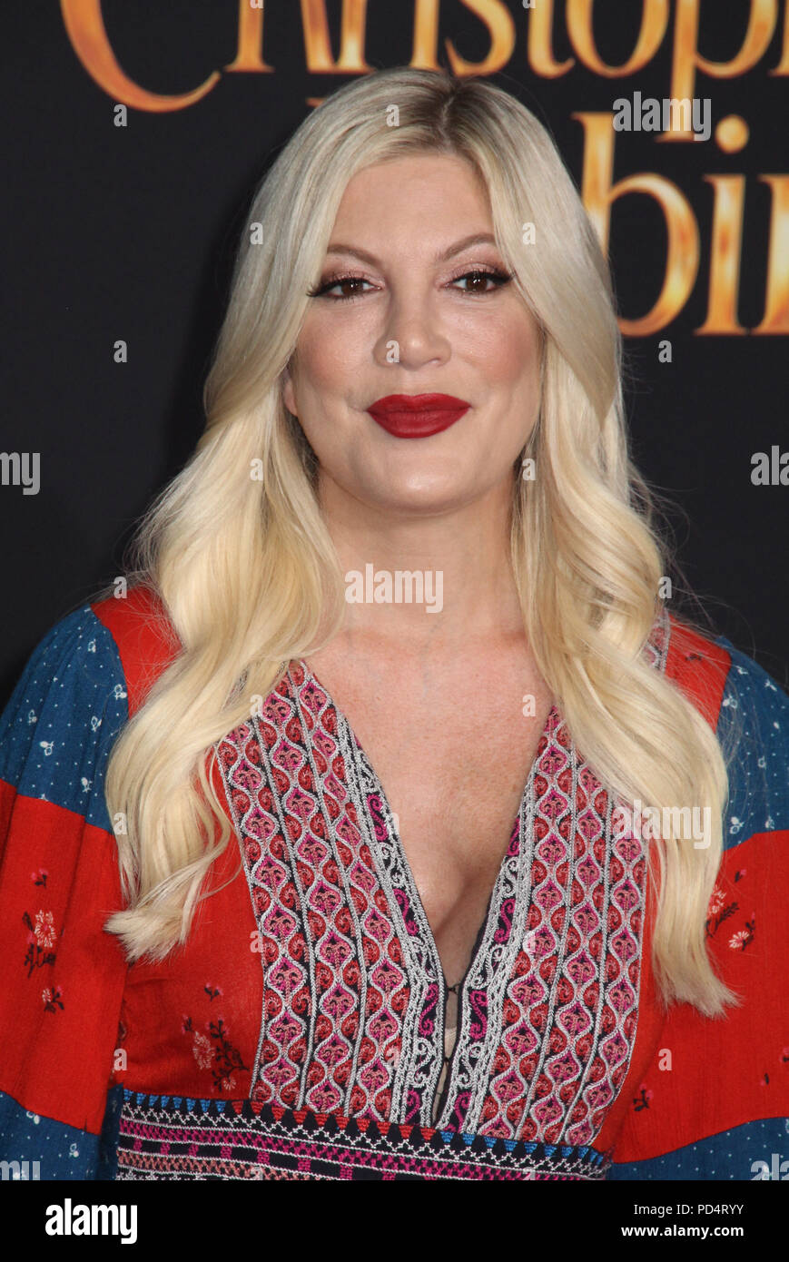 Tori Spelling 07/30/2018 The World Premiere of "Christopher Robin" held ...