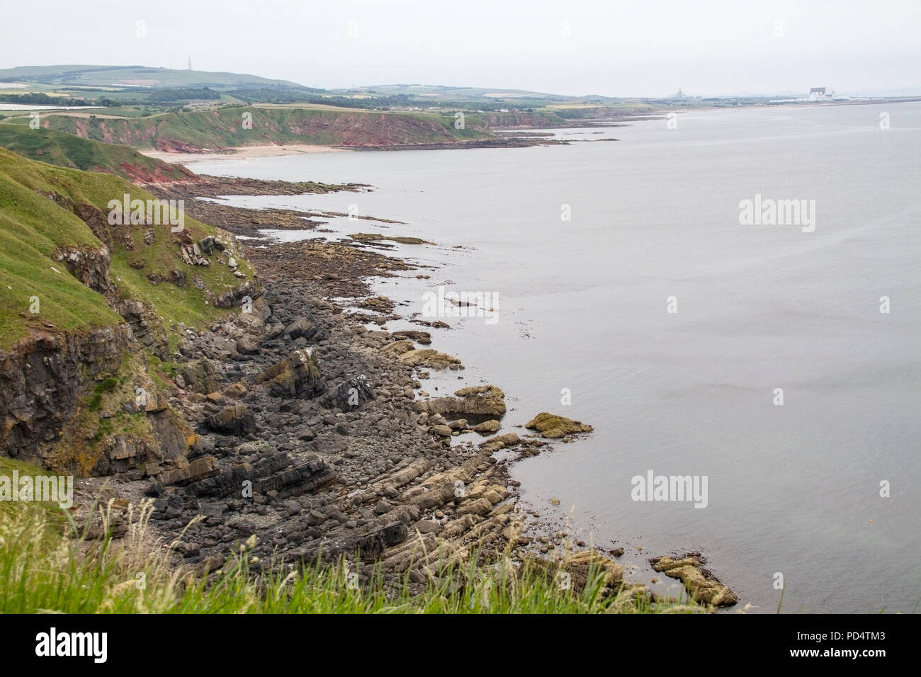 Hutton's unconformity at Siccar Point, near Edinburgh, Scotland Stock ...