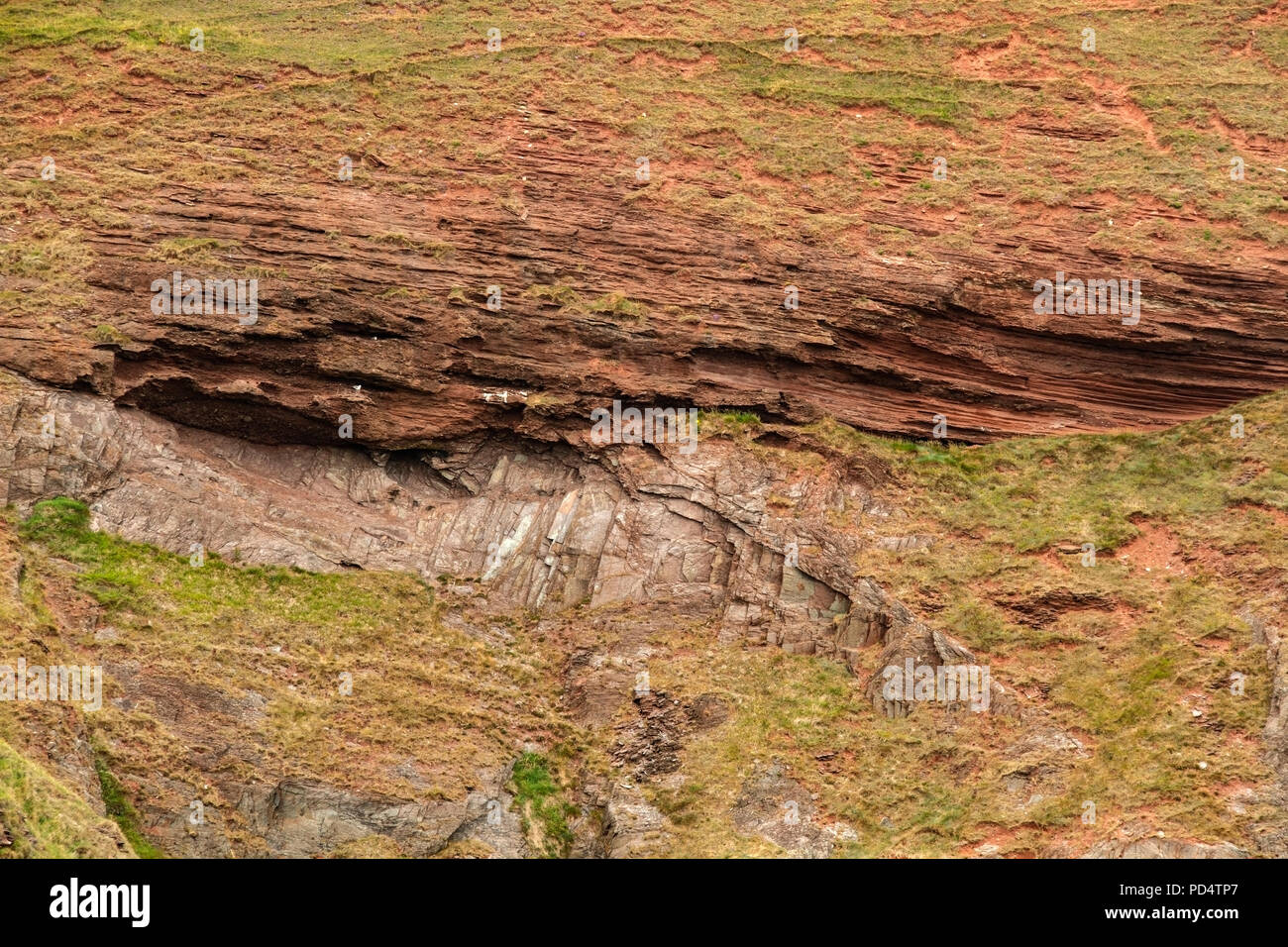 Hutton's unconformity at Siccar Point, near Edinburgh, Scotland Stock ...