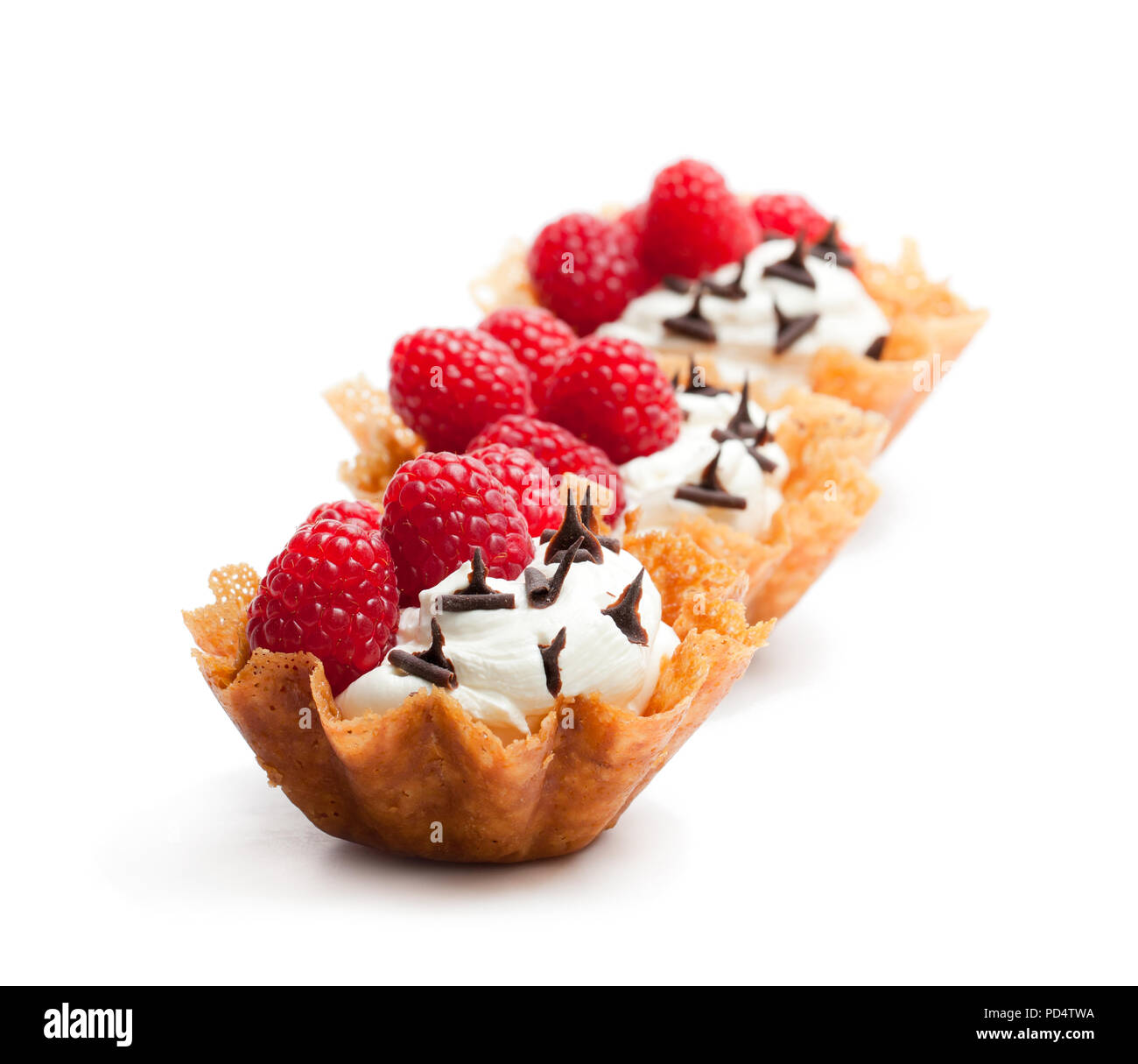 Brandy snap baskets hi-res stock photography and images - Alamy