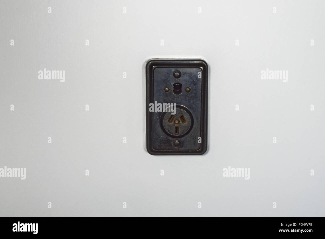 Old fashioned power switch hi-res stock photography and images - Alamy