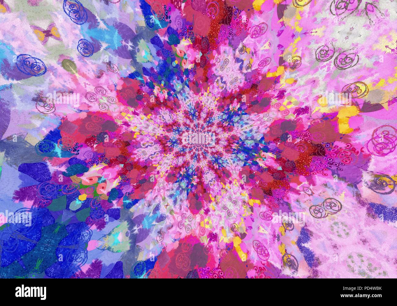 Fractal background. Abstract design pattern. Multicolored mixed ...