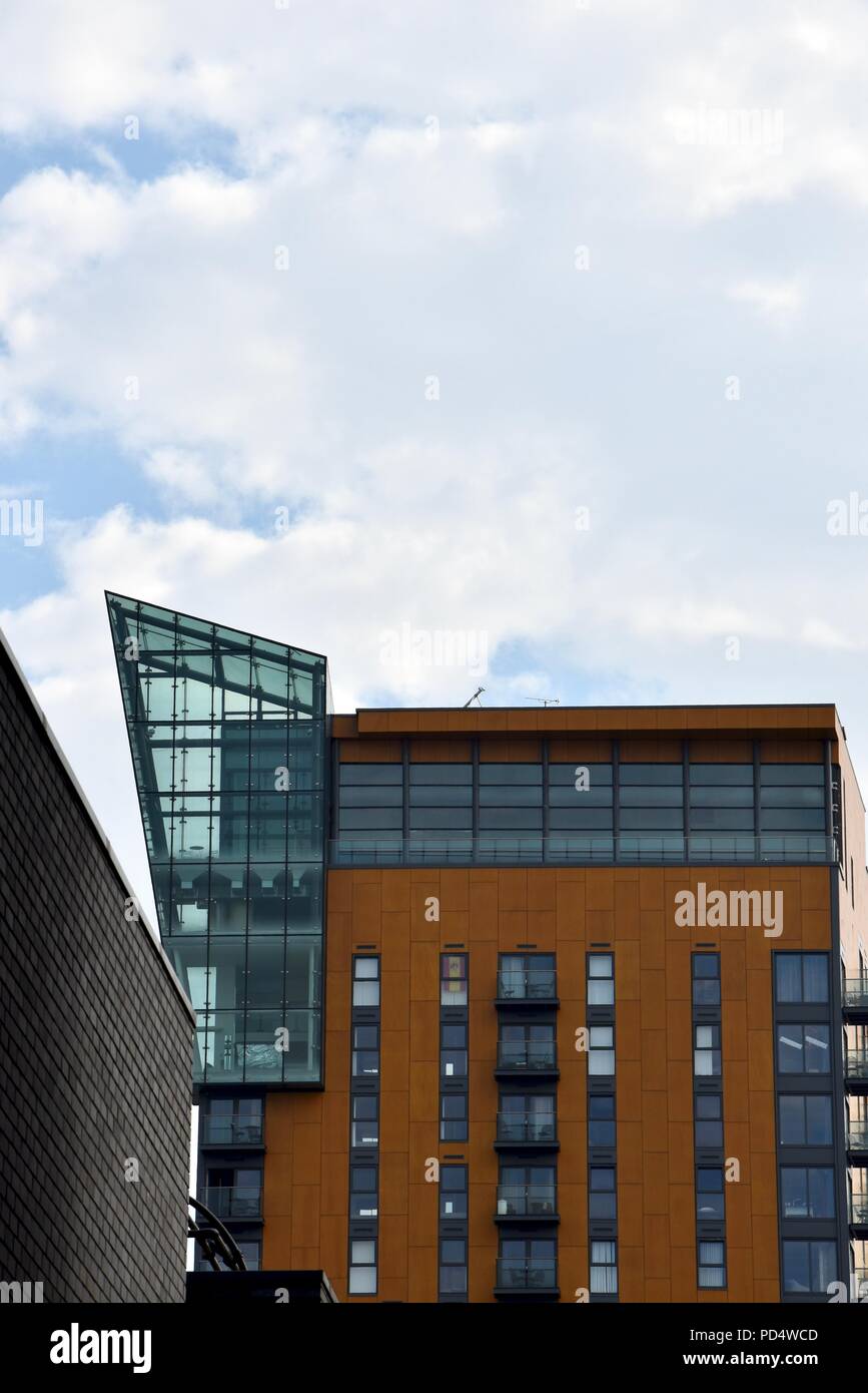 Modern buildings in Manchester England Stock Photo - Alamy