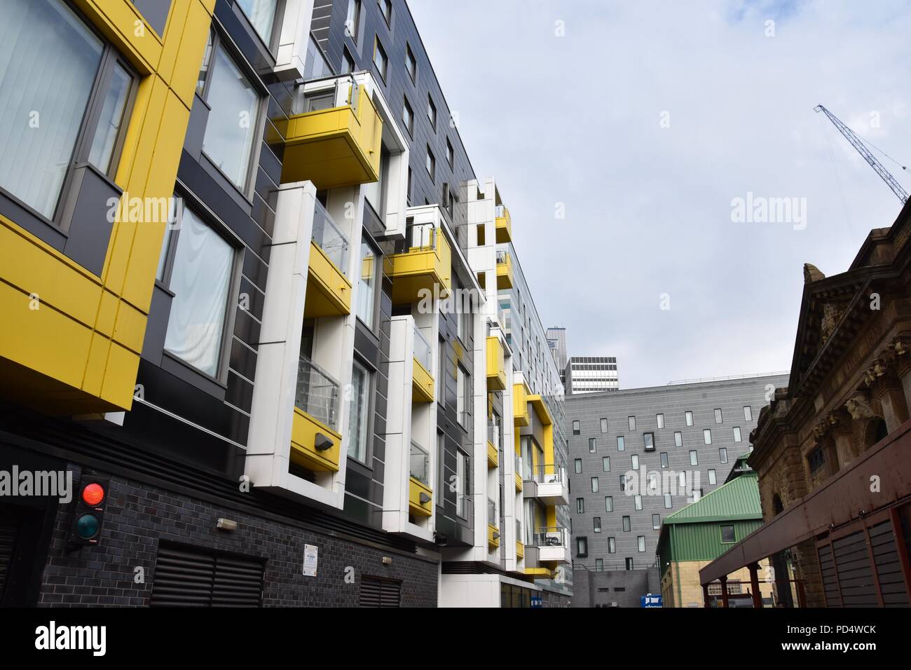 Modern buildings in Manchester England Stock Photo - Alamy