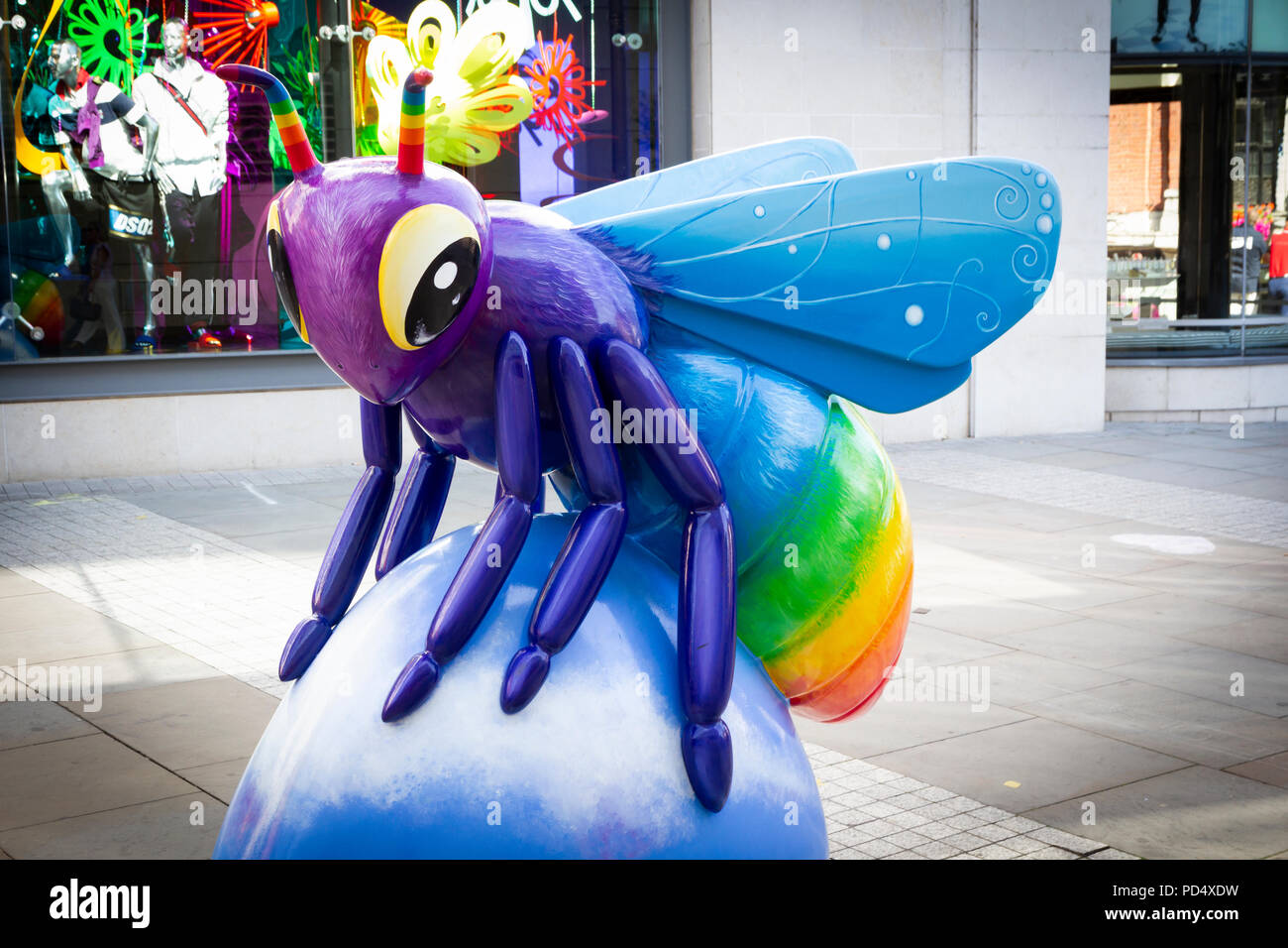Bee a Rainbow! Rachel A Blackwell. Bee in the City, public art event in ...