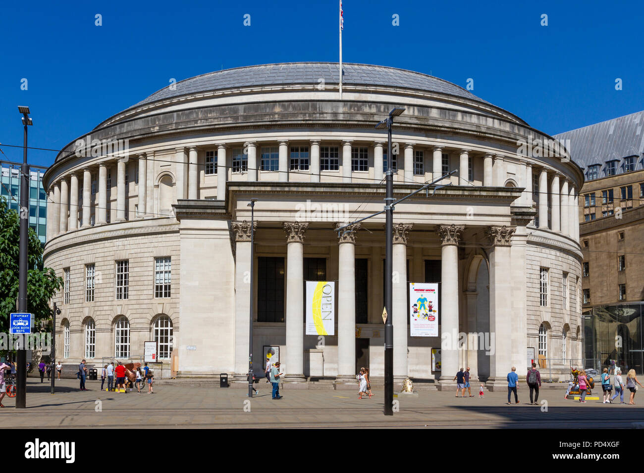 Central Library in St Peters Square, Manchester Stock Photo - Alamy