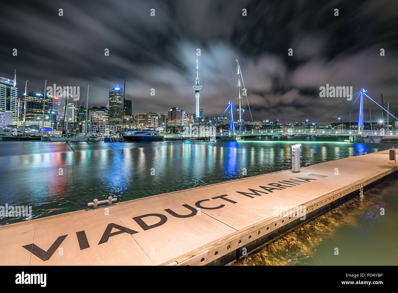 Viaduct Harbour, Auckland Stock Photo - Alamy