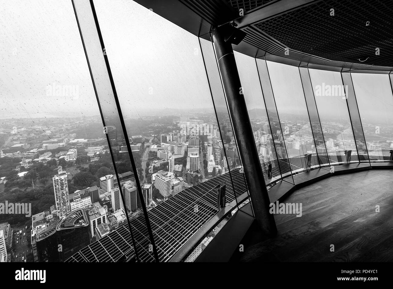 The observation deck Black and White Stock Photos & Images - Alamy