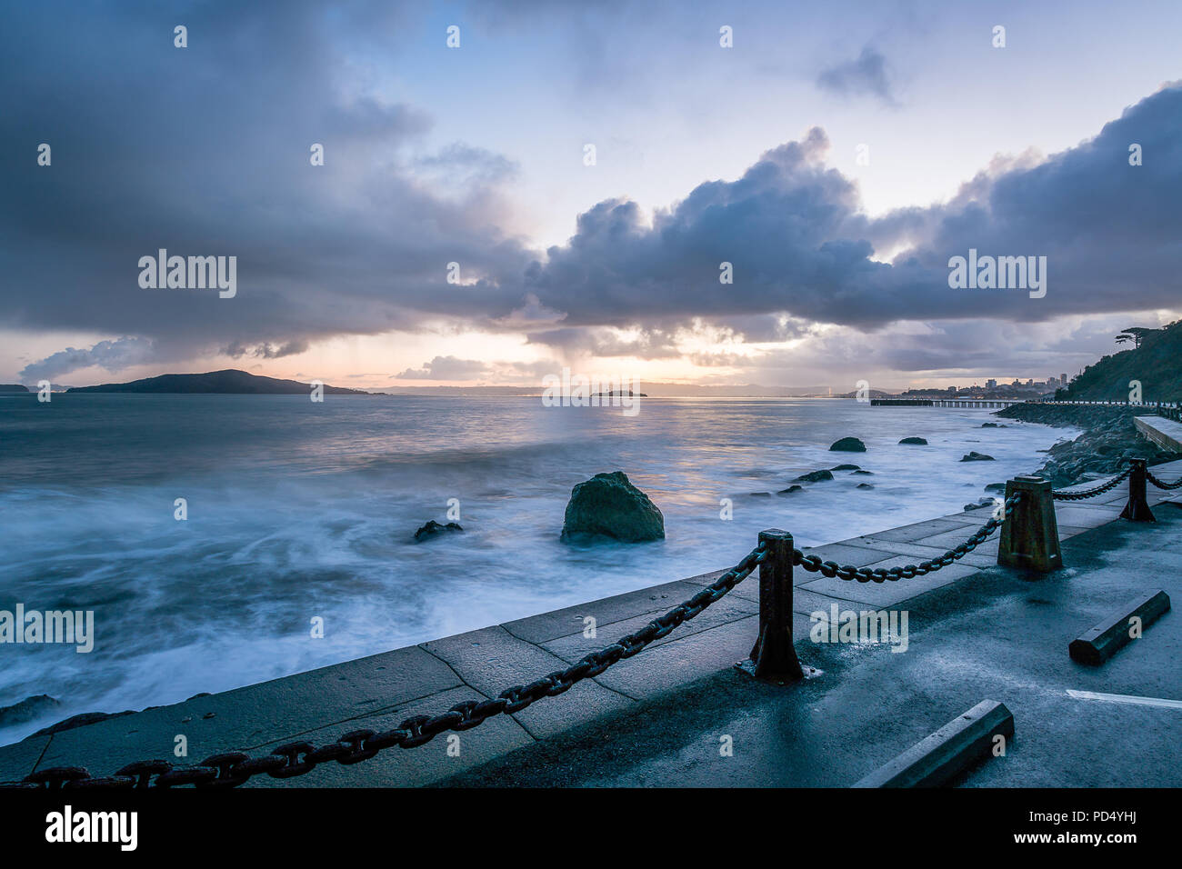 Storm over Fort Point Stock Photo - Alamy