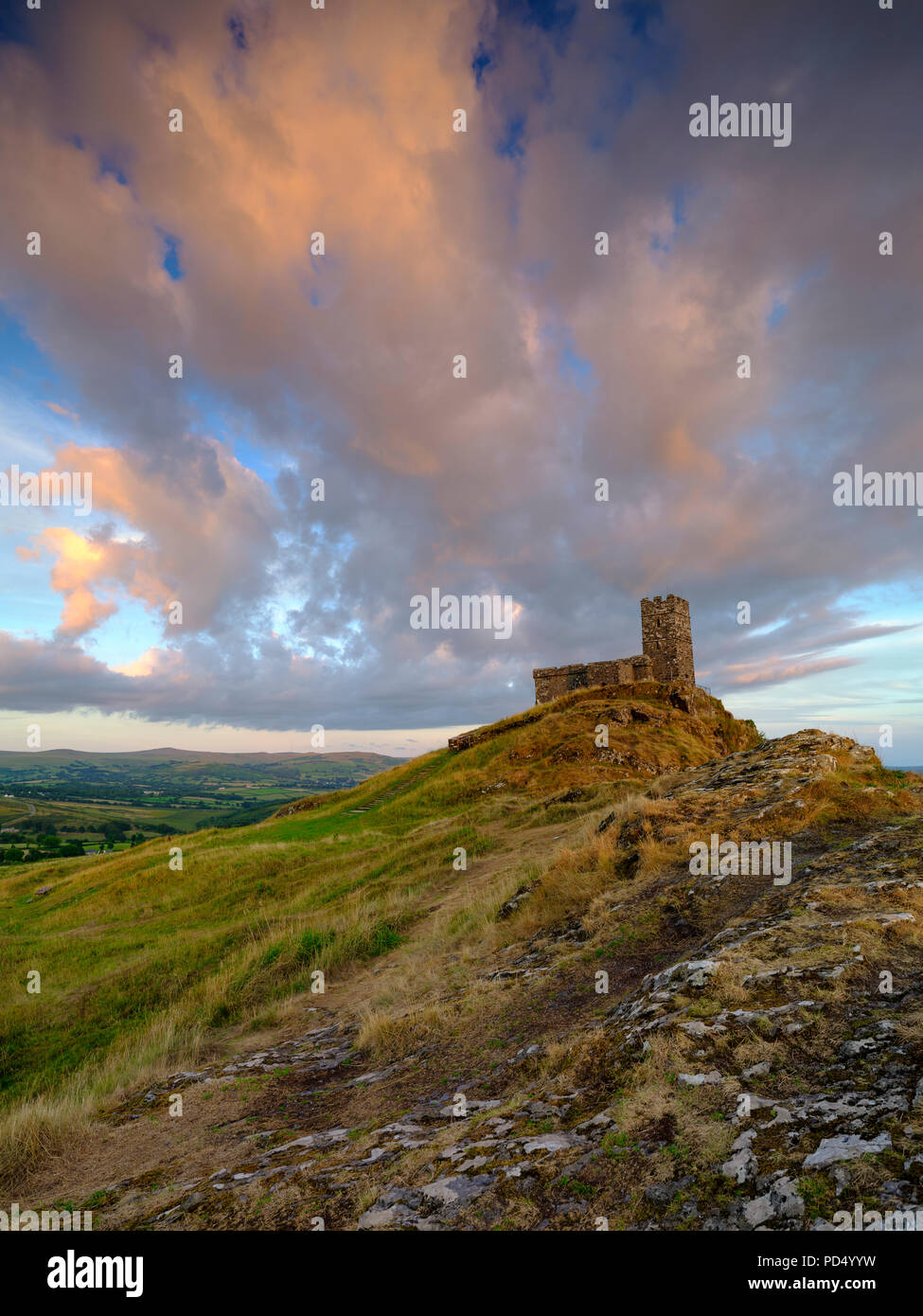 Brentor church sunrise hi-res stock photography and images - Alamy