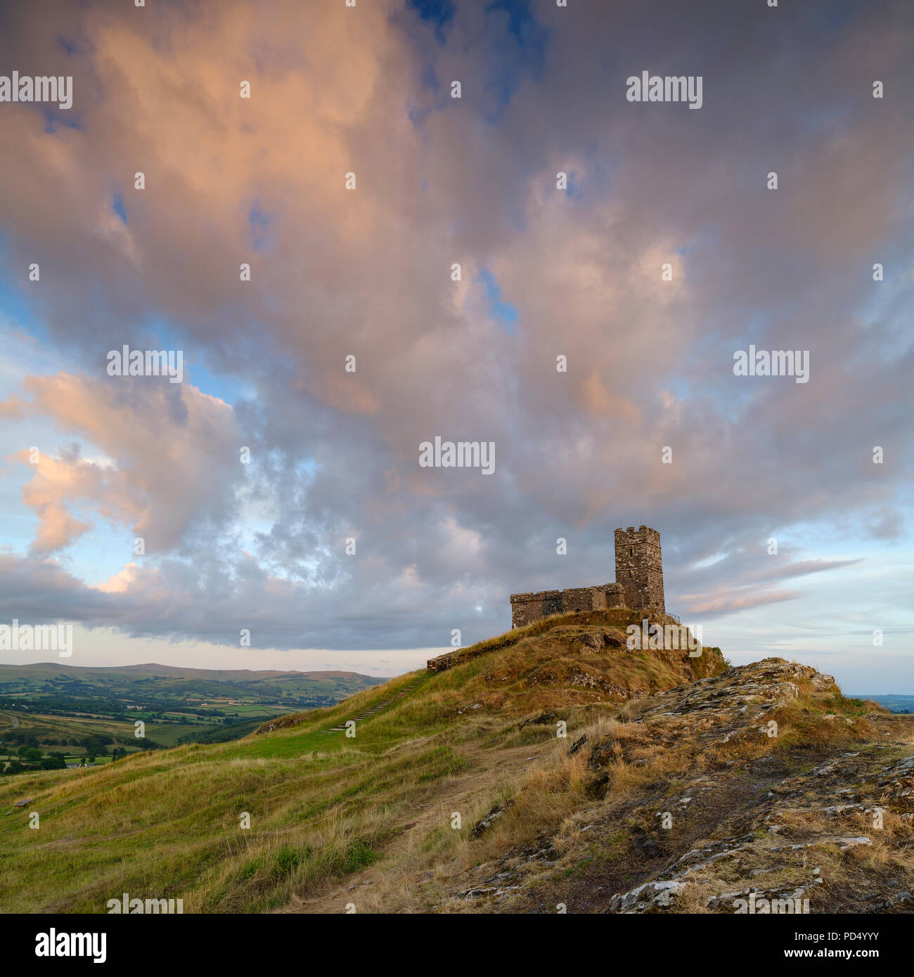 Brentor church dartmoor summer hi-res stock photography and images - Alamy