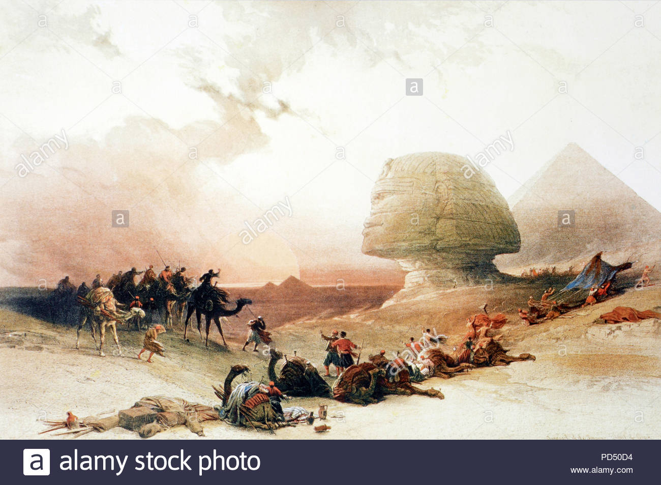 The Simoom in the Desert, painted by Scottish artist David Roberts ...