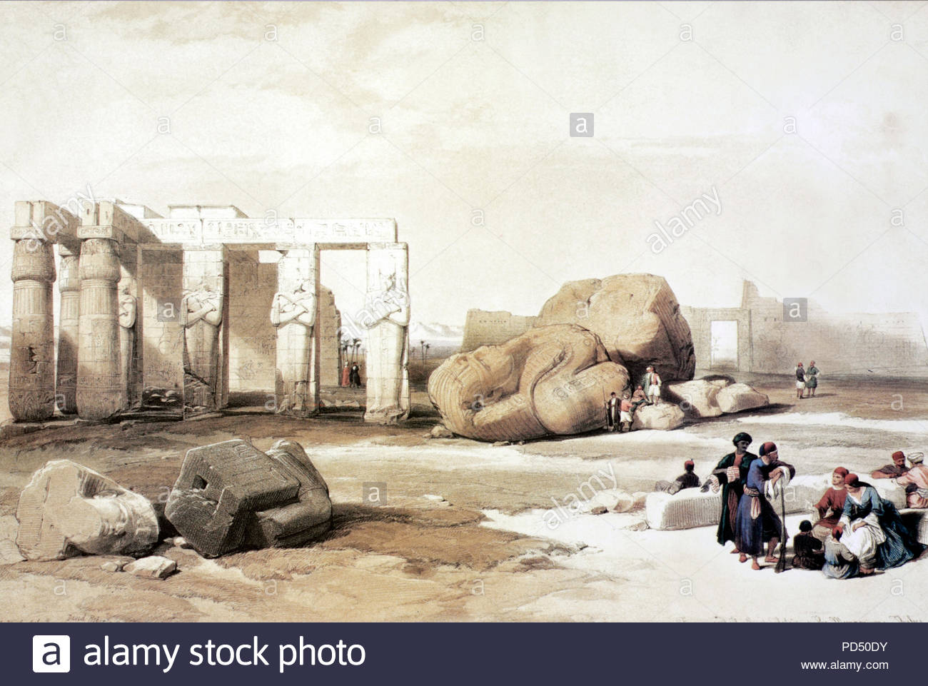 Ramesseum roberts hi-res stock photography and images - Alamy