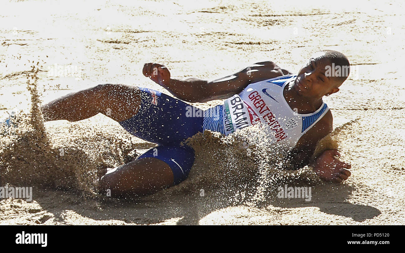 Great Britain's Dan Bramble on his way to qualifying for the Men's Long ...