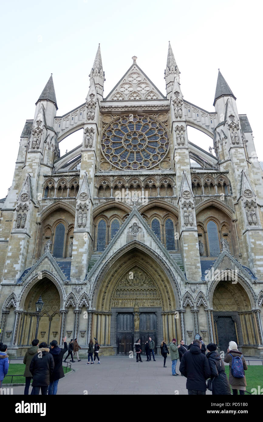 LONDON-ENGLAND-JAN 20, 2017: Westminster Abbey, formally titled the ...