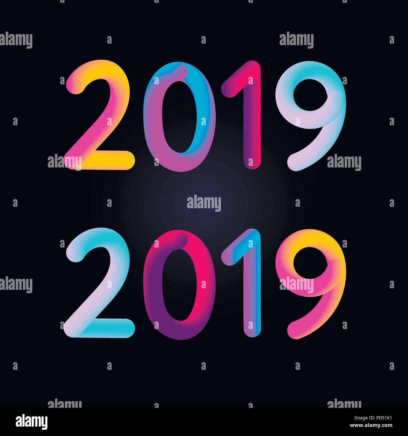 2018 2019 banner Stock Vector Images - Alamy