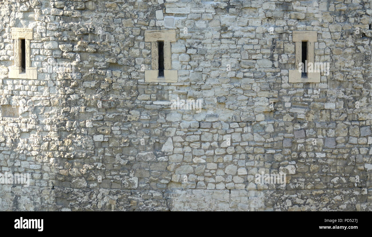 Close up of a medieval castle stone wall Stock Photo - Alamy
