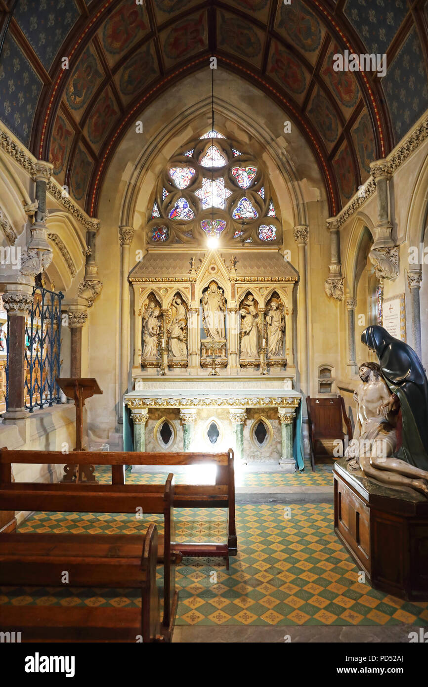 Interior of Pugin's historic St Augustine's Church and Shrine in ...