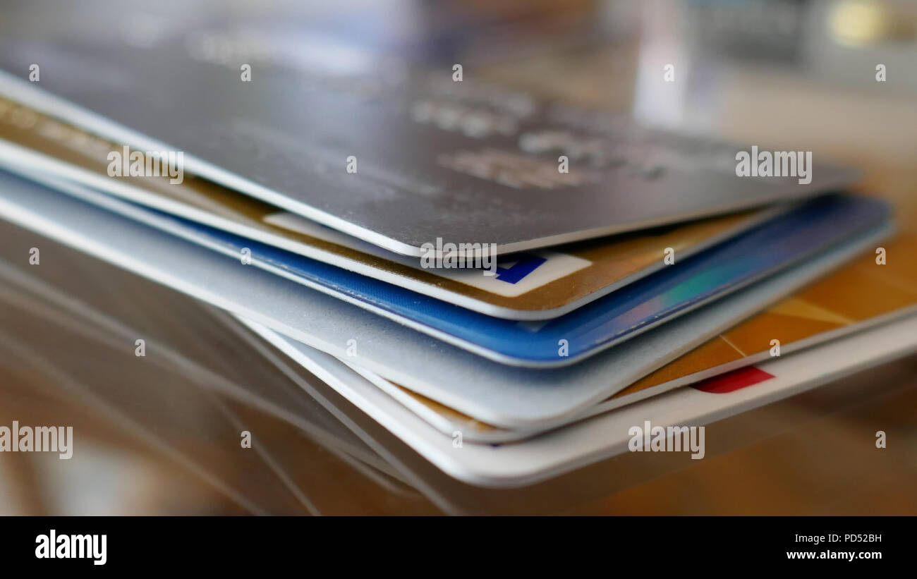 Business cards pile hi-res stock photography and images - Alamy