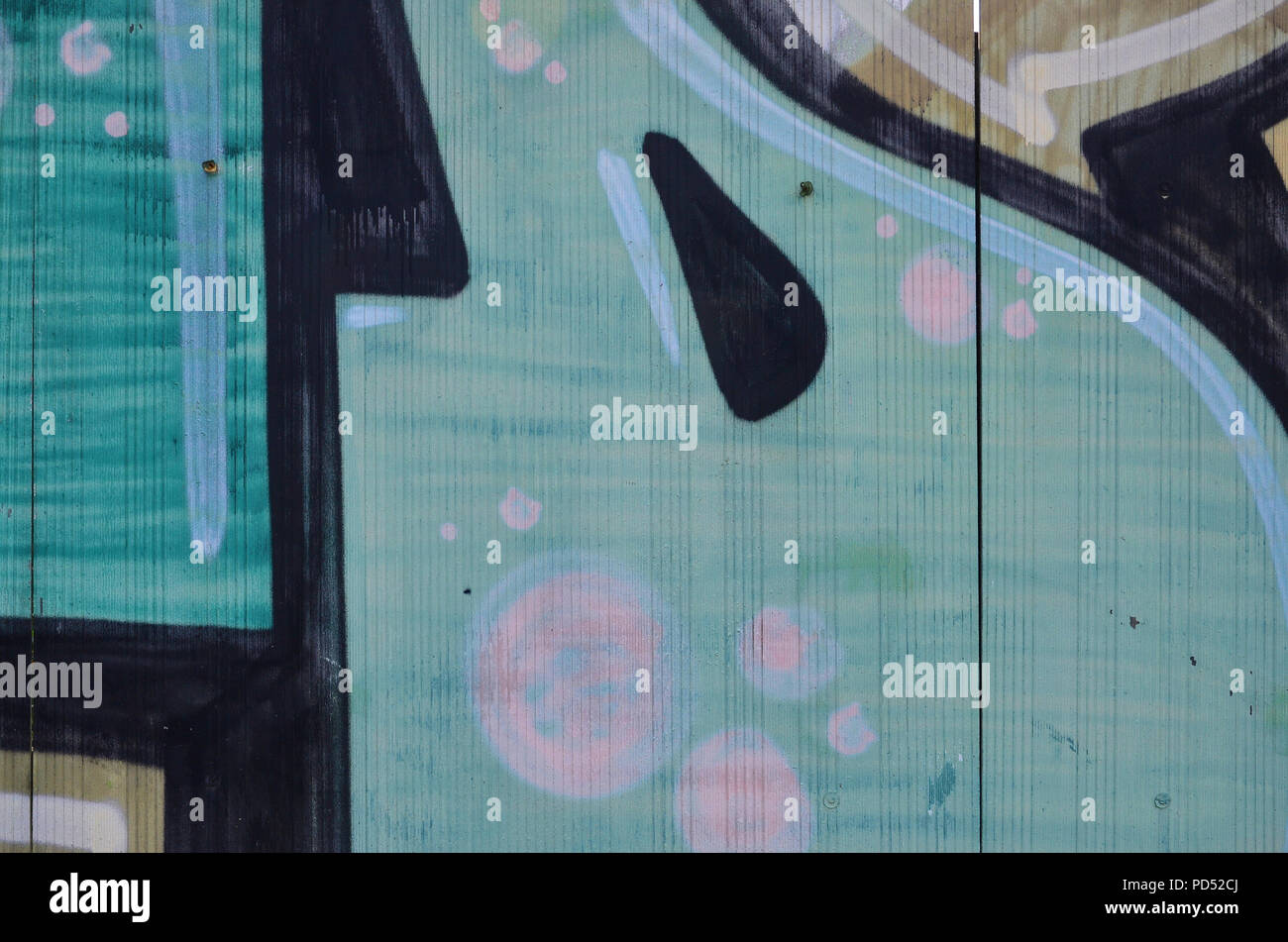 Close up view of graffiti drawing details. Background image on the ...