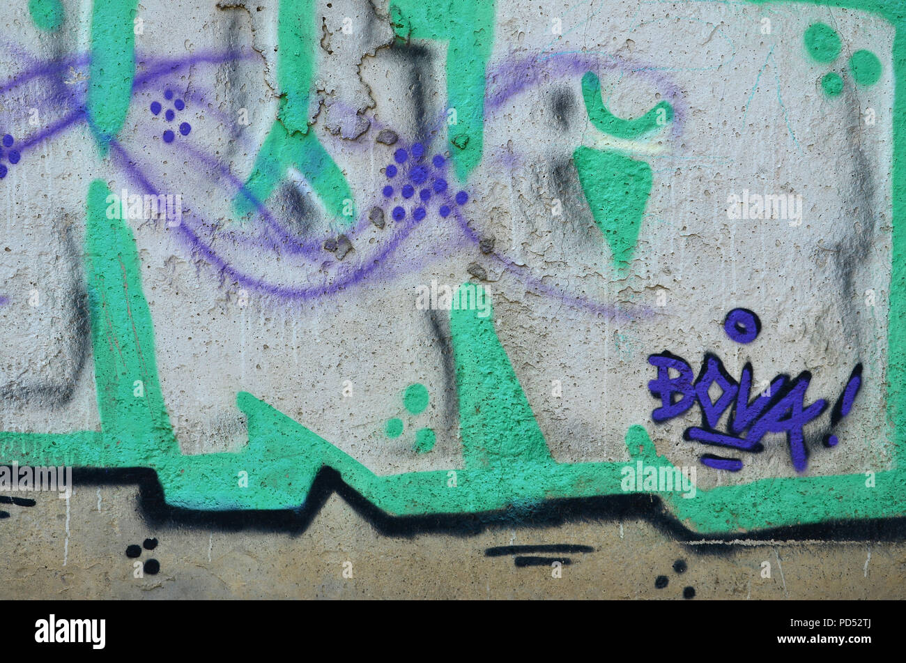 Close up view of graffiti drawing details. Background image on the ...