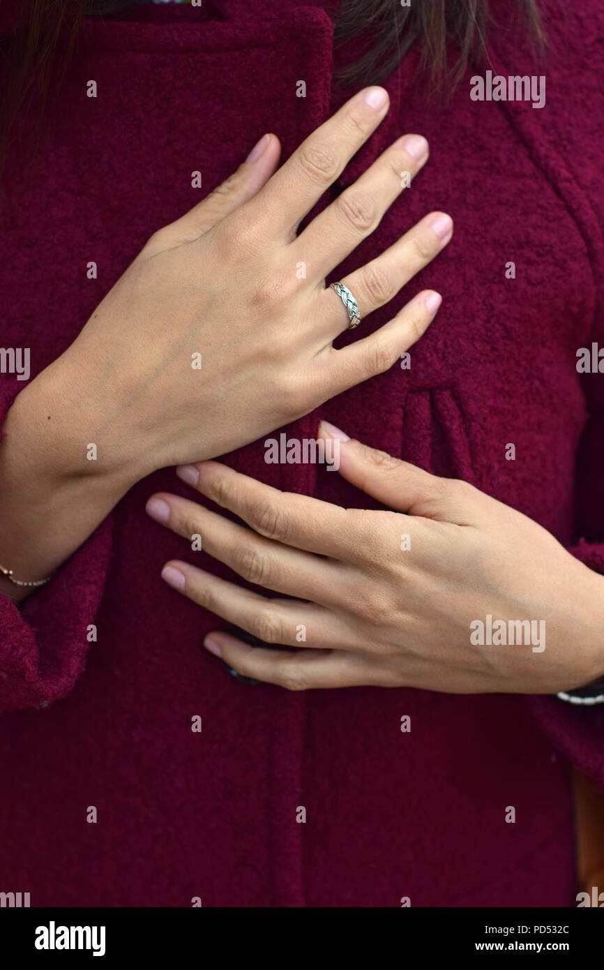 Soft hands crossed hi-res stock photography and images - Alamy