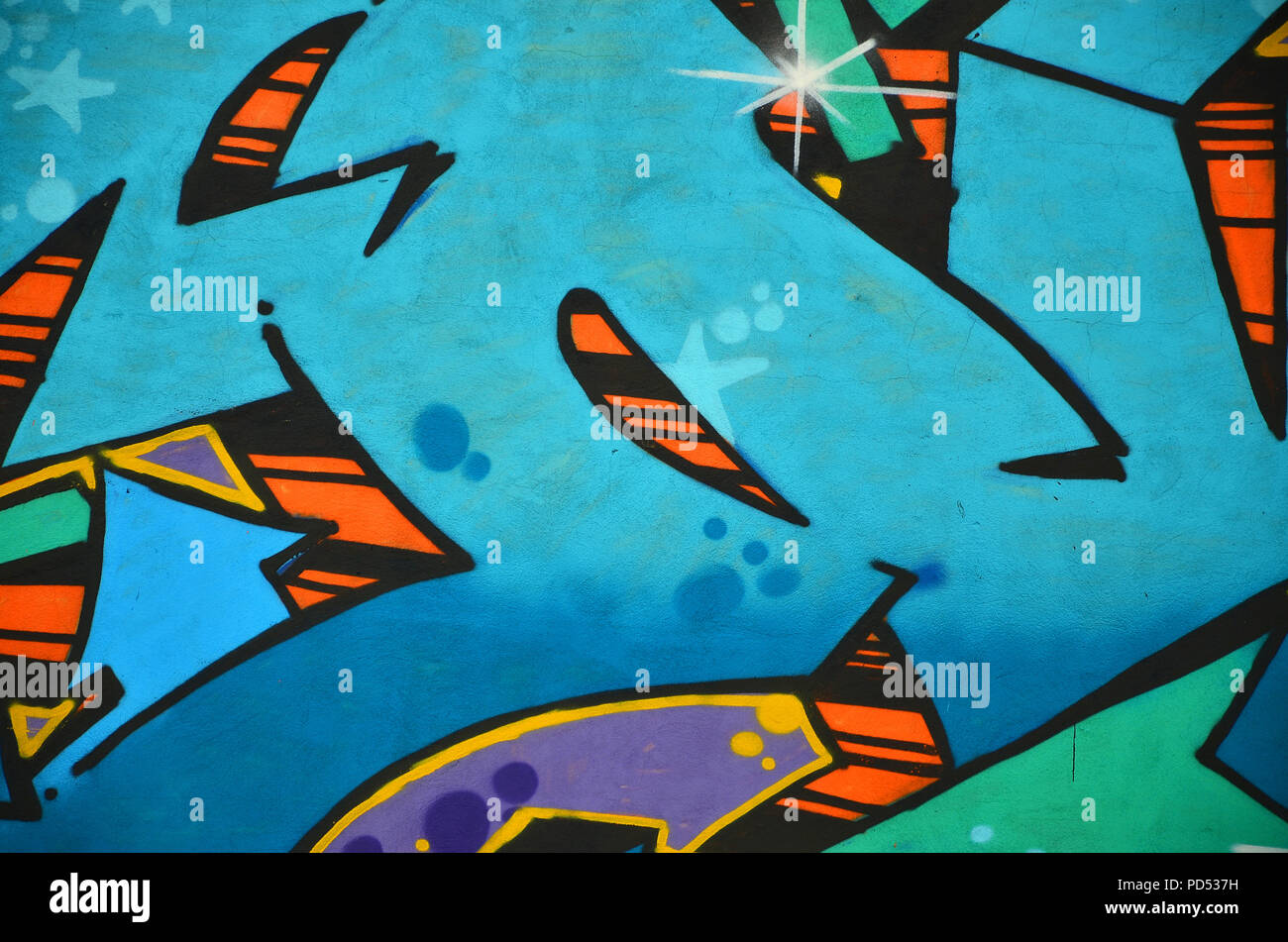 Cool Graffiti Drawings In Color