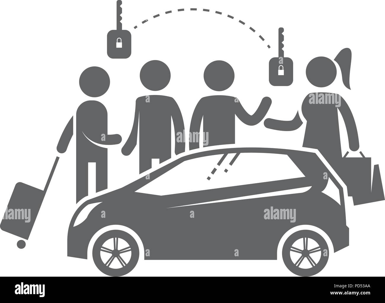 Car icon hi-res stock photography and images - Alamy