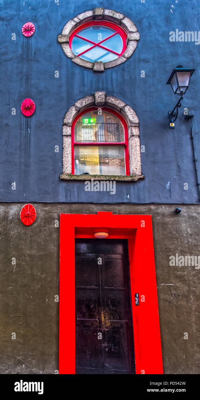 Colorful facade of a building in Dublin, Ireland Stock Photo - Alamy