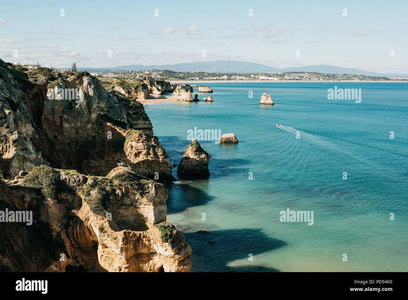 Beautiful views of the Atlantic Ocean and the rocks off the coast of ...