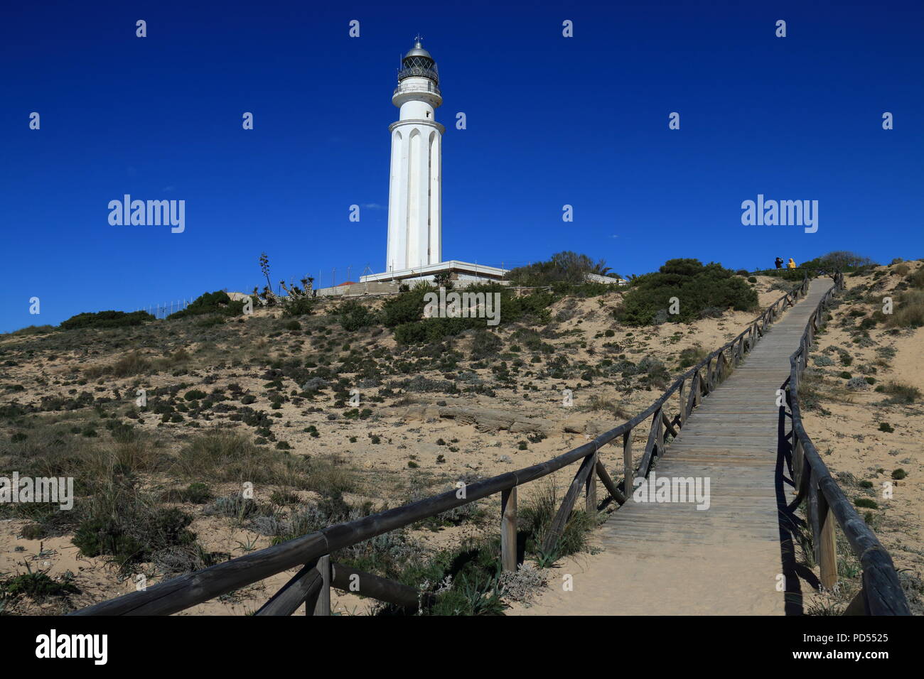 Lighthouse of Trafalgar, Spain Stock Photo - Alamy