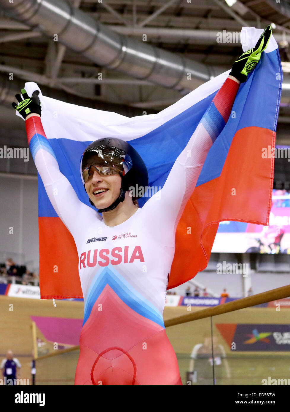 Russia's Daria Shmeleva celebrates after winning the Women's 500m Time ...