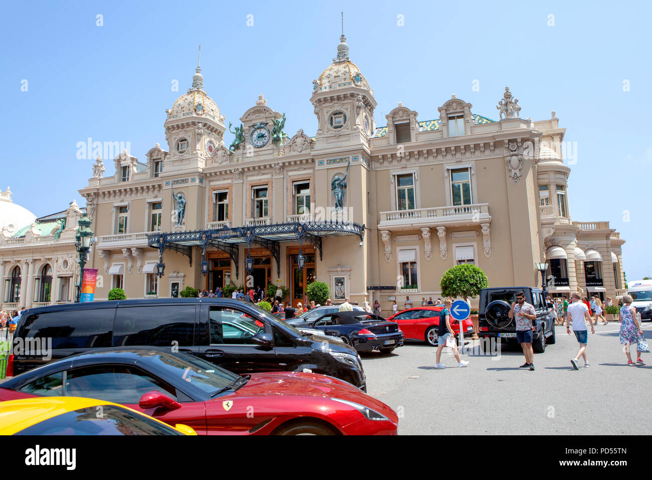 Monte Carlo Casino in Monaco area of the Principality of Monaco Stock ...