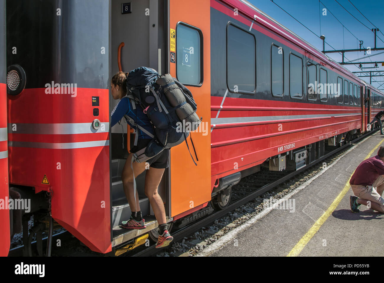Boarding a train hi-res stock photography and images - Alamy