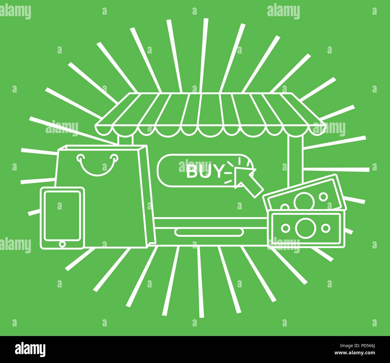 Looking into credit card Stock Vector Images - Alamy